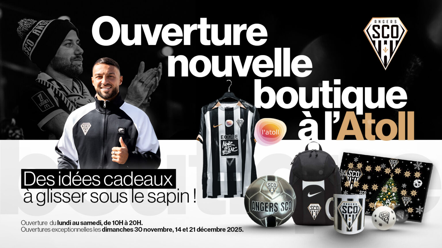 Ouverture d'une nouvelle boutique à L'Atoll Angers - Angers SCO
